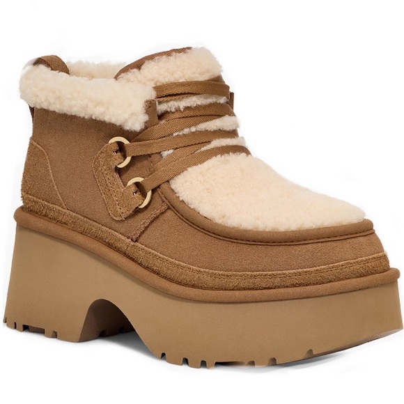 UGG | Shoes | Ugg Classic New Heights Plush Lace Up | Poshmark